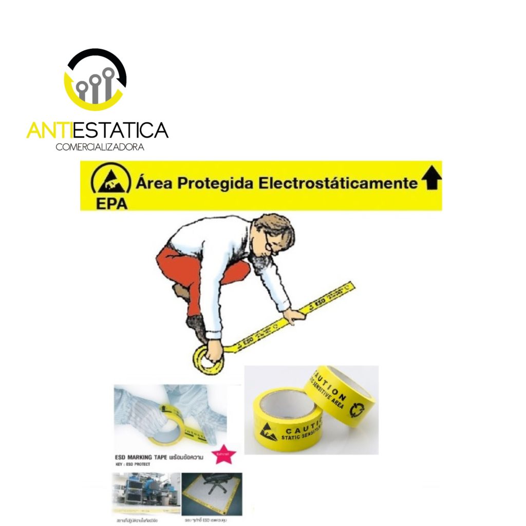 CINTA ADHESIVA DEMARCADORA ANTIESTATICA/ESD 50X33M - Antiestatica
