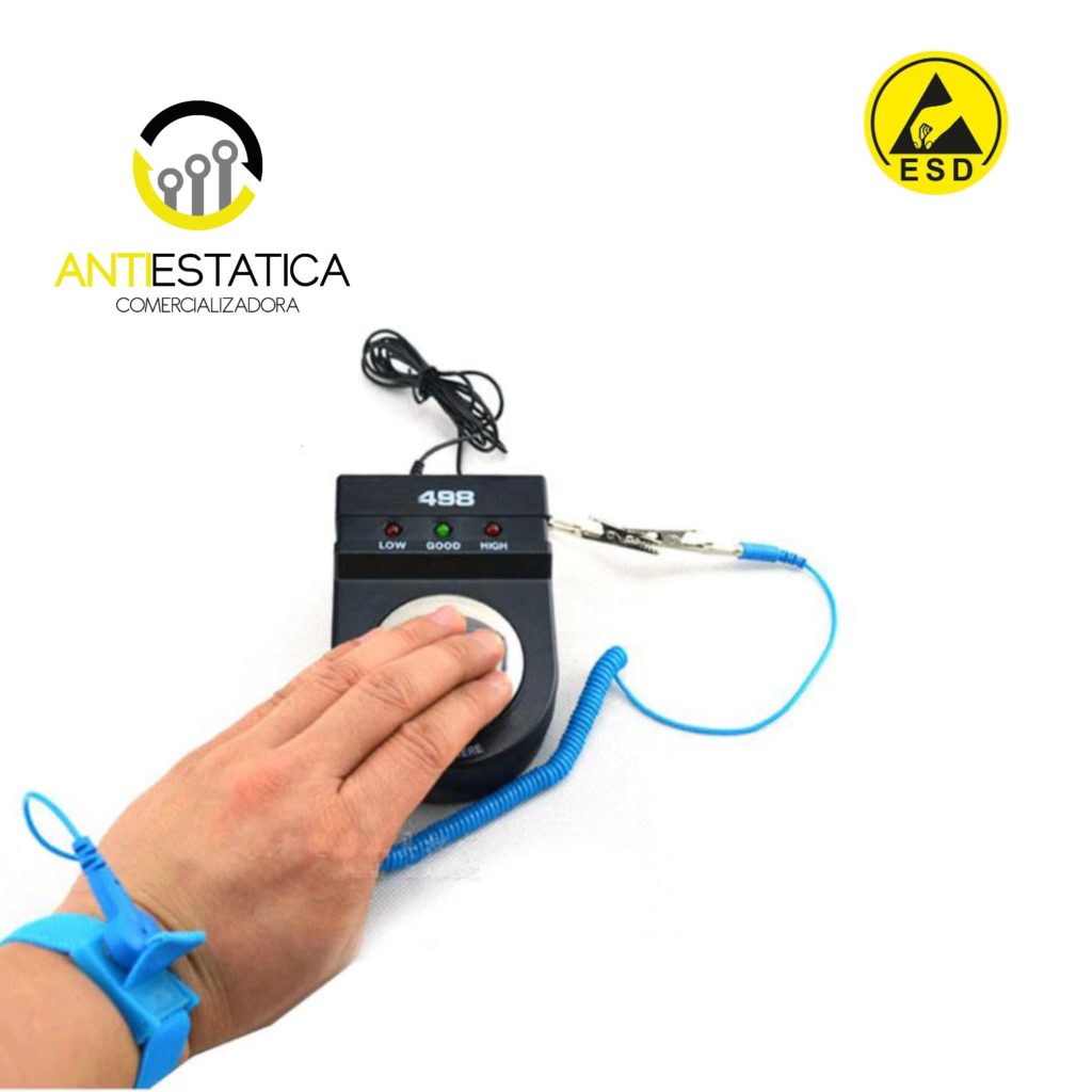 TESTER DE MEDICIÓN DE PULSERA Y CONDUCTIVIDAD ANTIESTATICO 498 ...