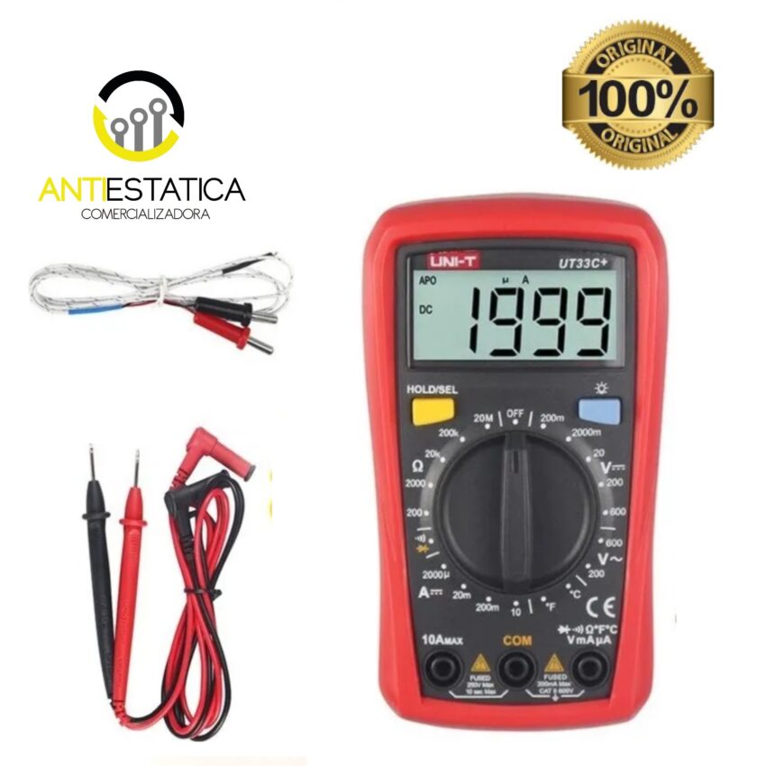 MULTI TESTER DIJITAL UNI T UT33C+ - Antiestatica
